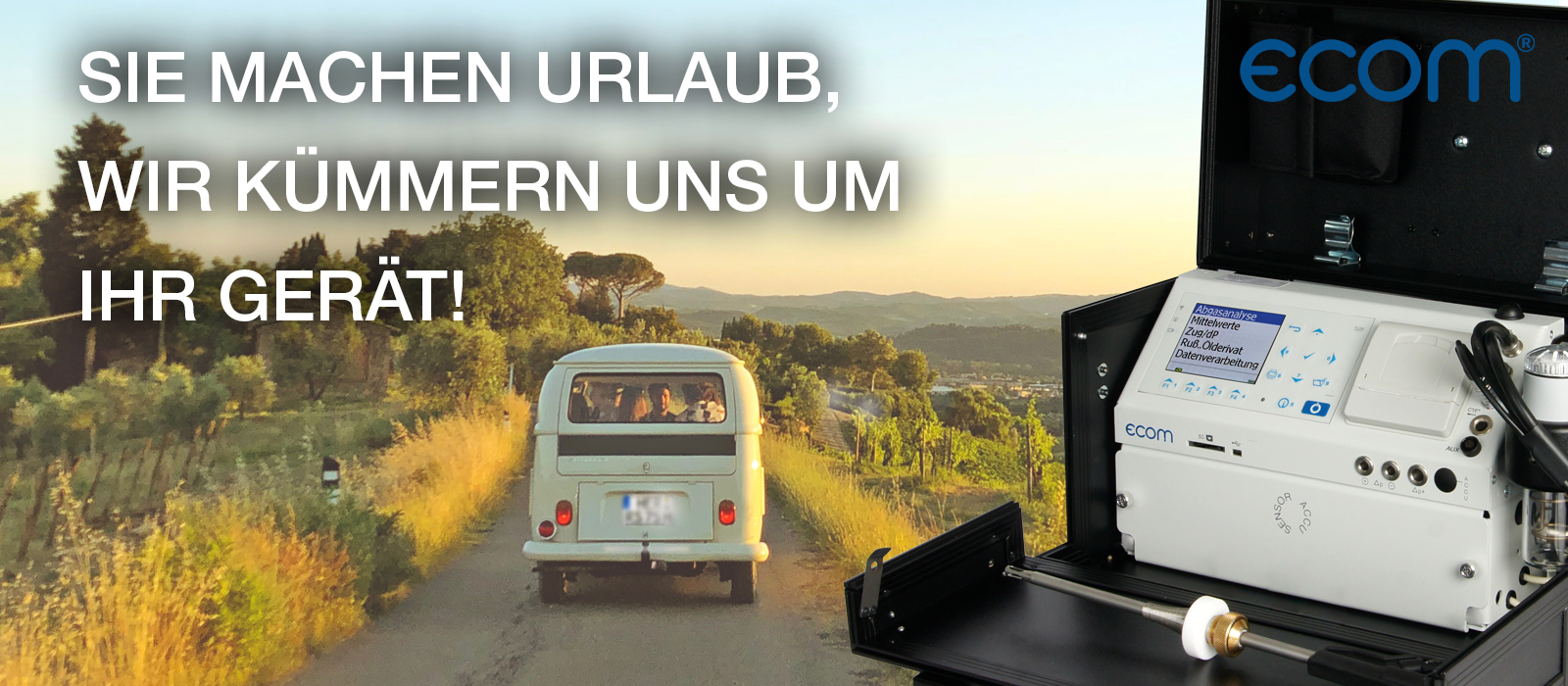 ecom: hochwertige Messgeräte für Abgasanalyse, Druckmessung & mehr!